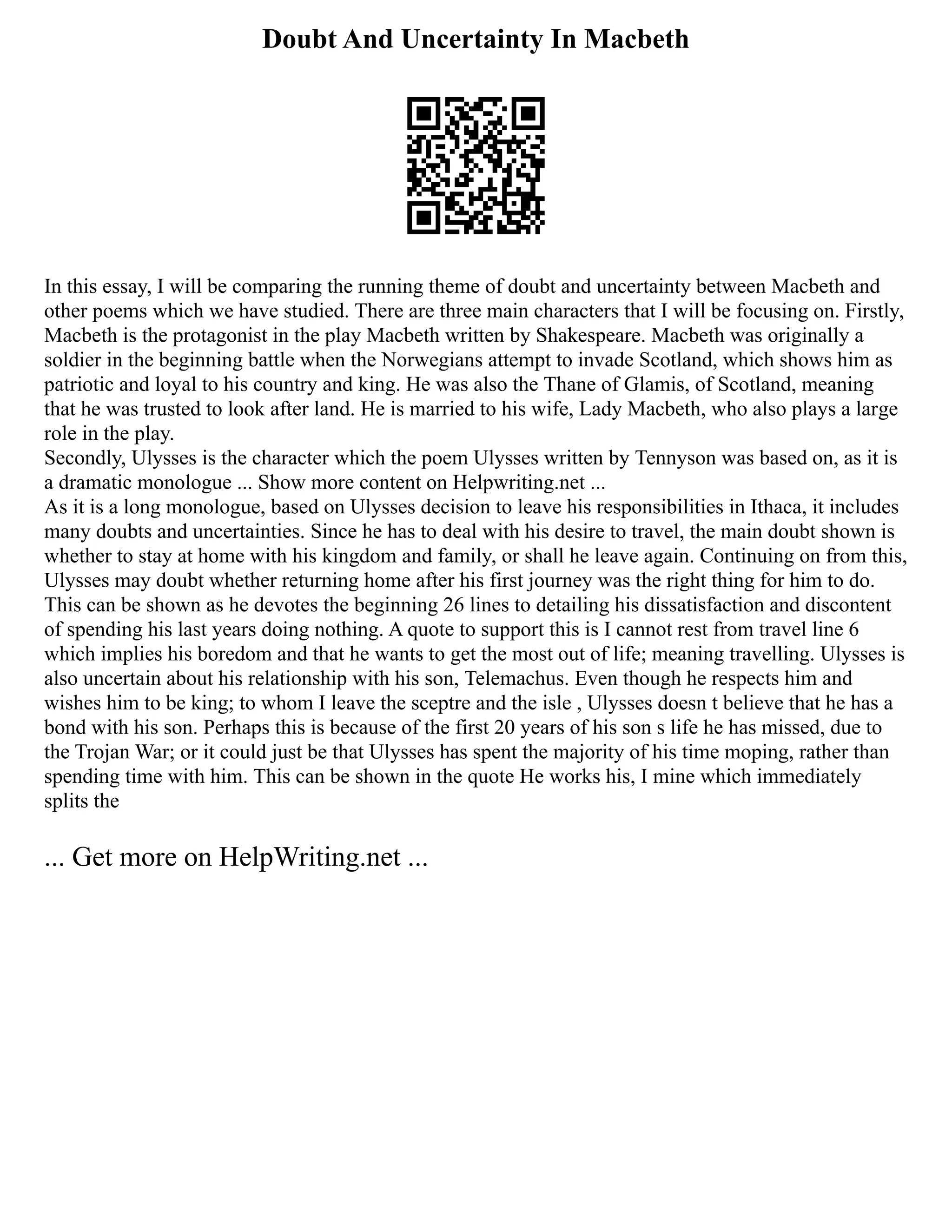 English Essay Examples Articles Telegraph | PDF