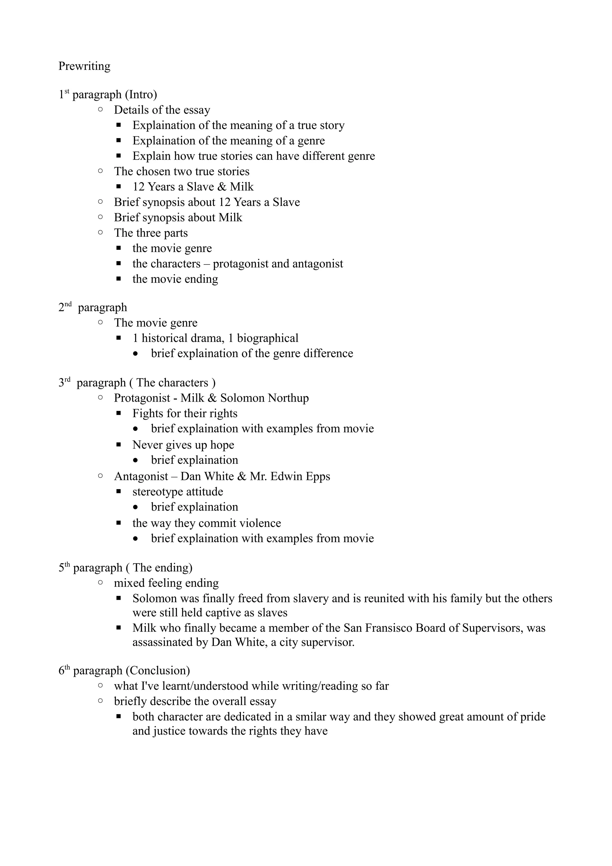 English essay Compare & Contrast btwn two movie genre | DOC