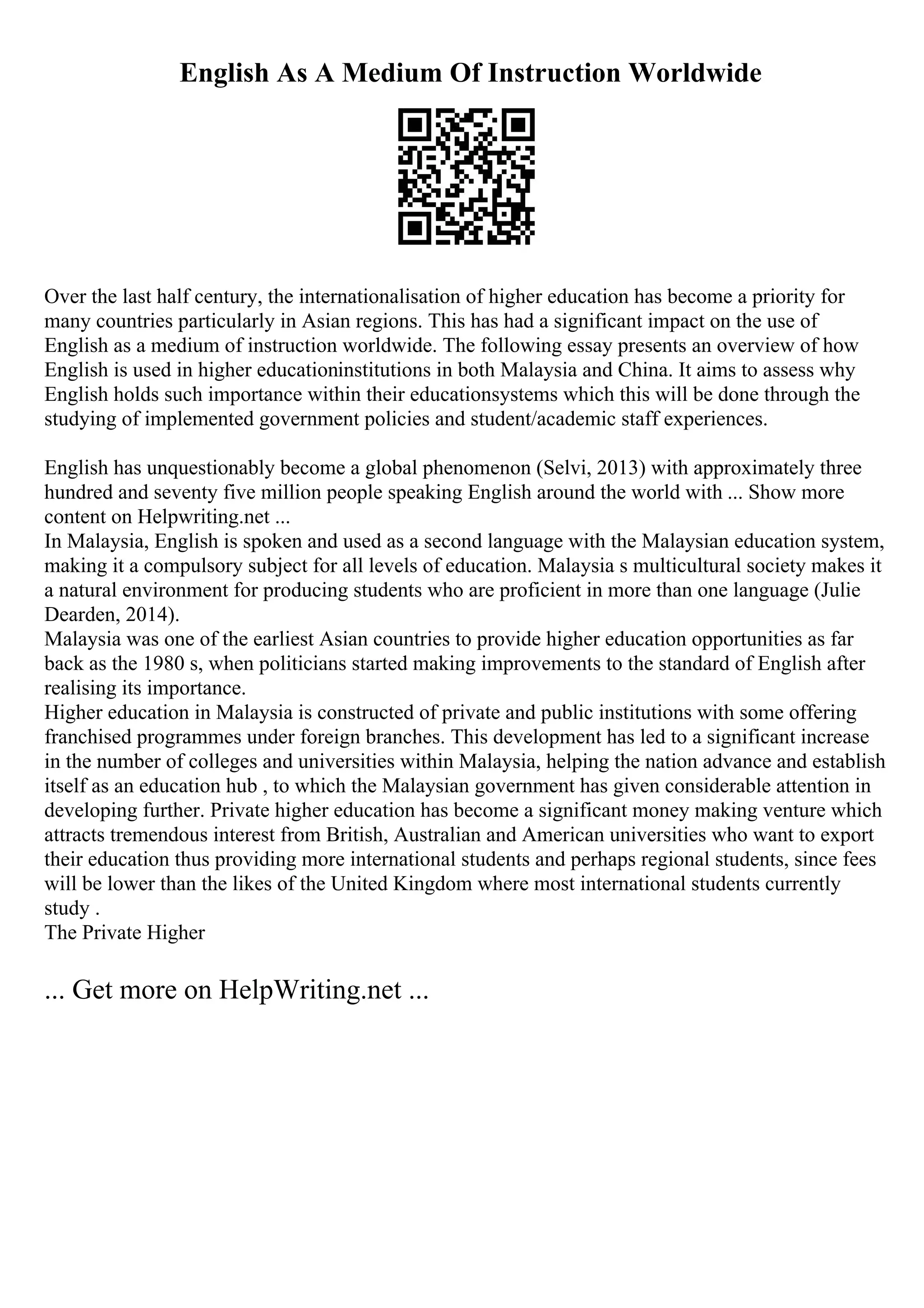English Essay Spm 350 Words | PDF | Homework and Study | Education