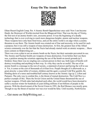 English Example Essay Upsr | PDF