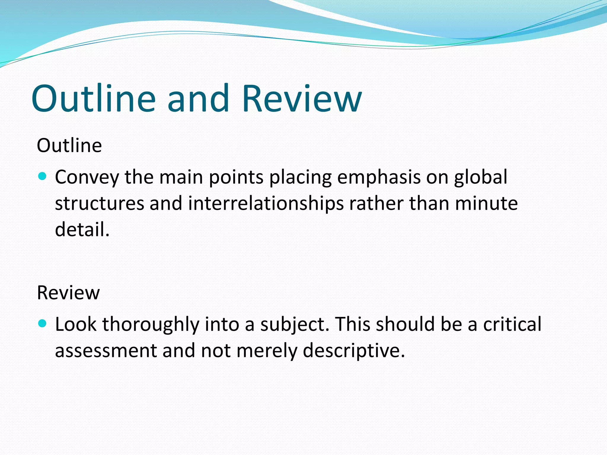 English exam revision terminology explained | PPTX