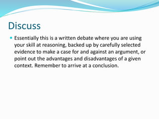 English exam revision terminology explained | PPTX