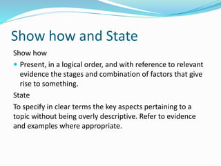 English exam revision terminology explained | PPTX