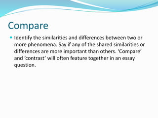 English exam revision terminology explained | PPTX