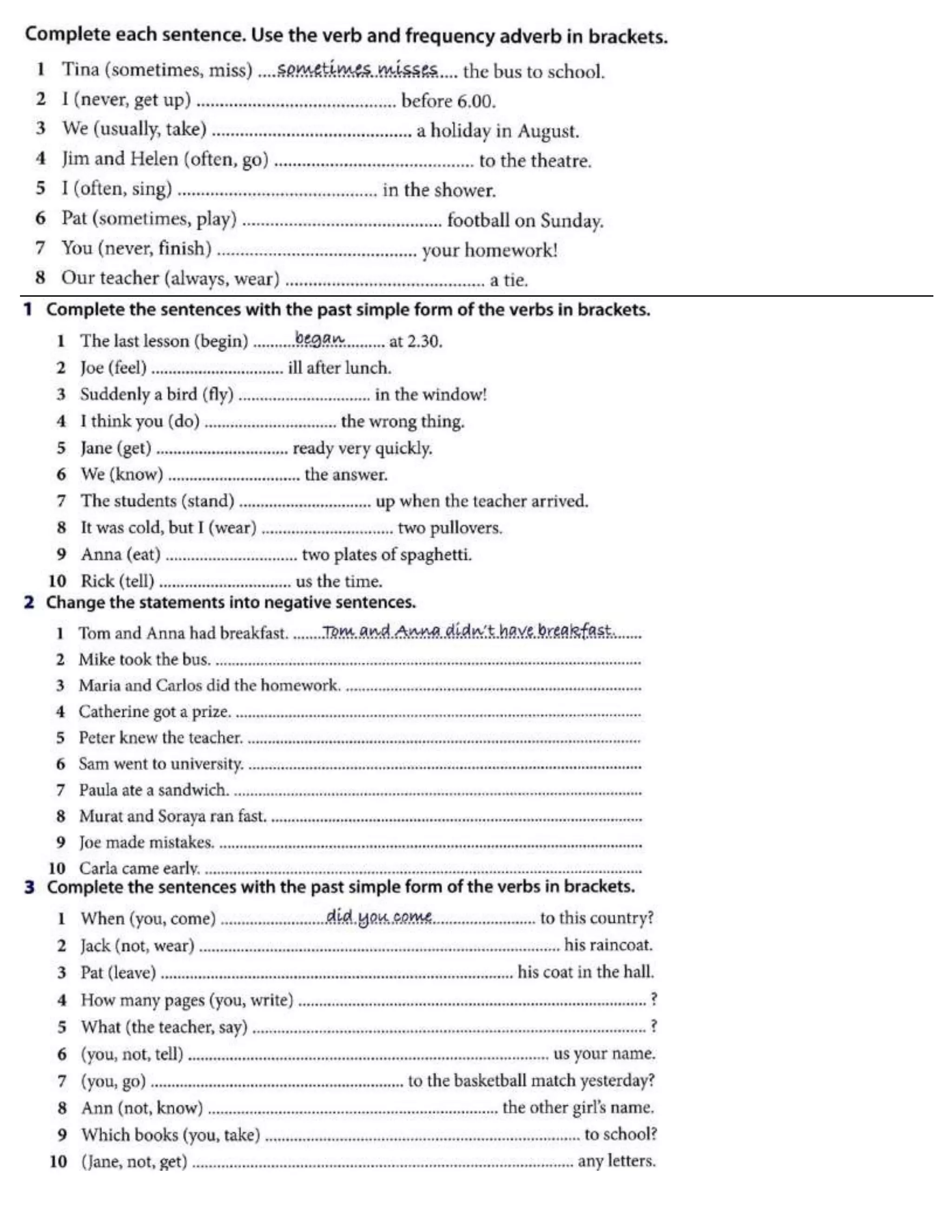 English exercise | DOCX