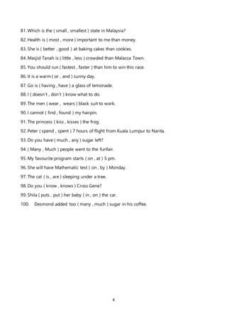 English exercise | PDF