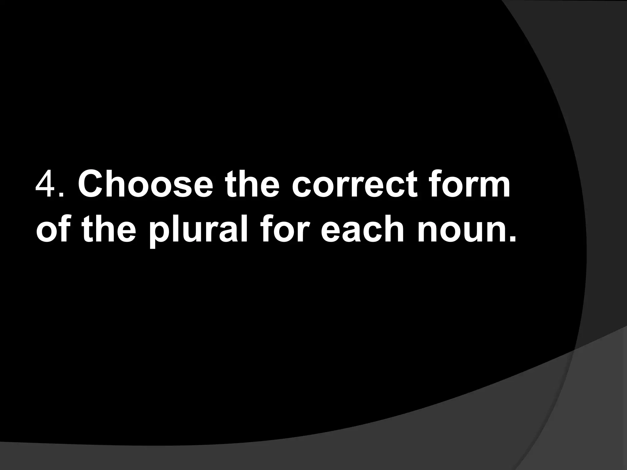 English exercises - plural.pptx | Free Download