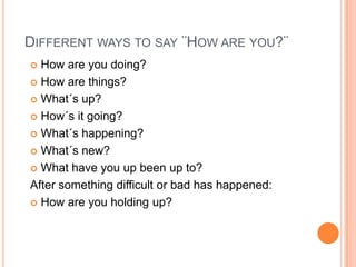 English expressions basics | PPTX