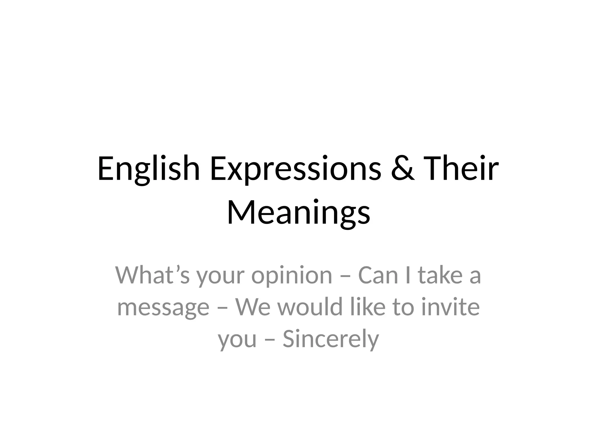 English_Expressions_Presentation mapel bahasa inggris | PPTX