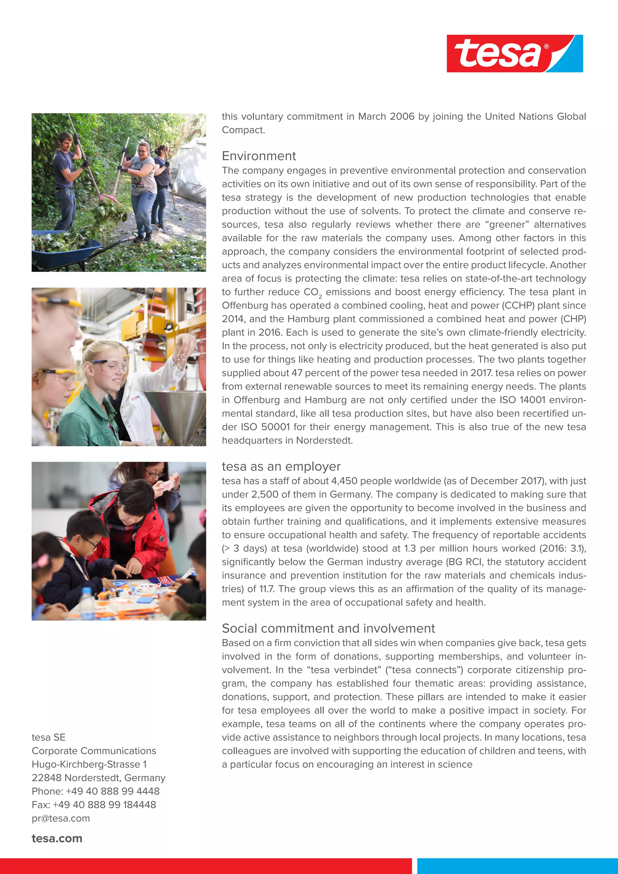 tesa fact sheet | PDF