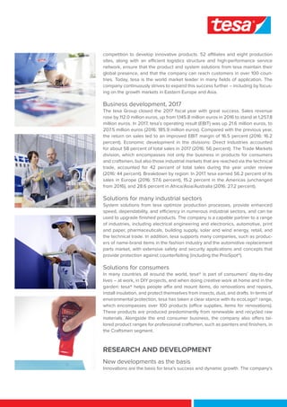 tesa fact sheet | PDF