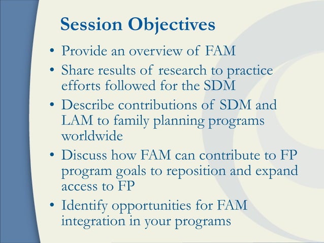 Bringing New People to Family Planning with LAM and SDM | PPT | Birth ...