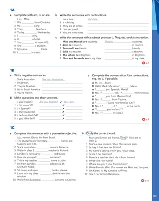 English file- Grammar Bank- 1A | PDF