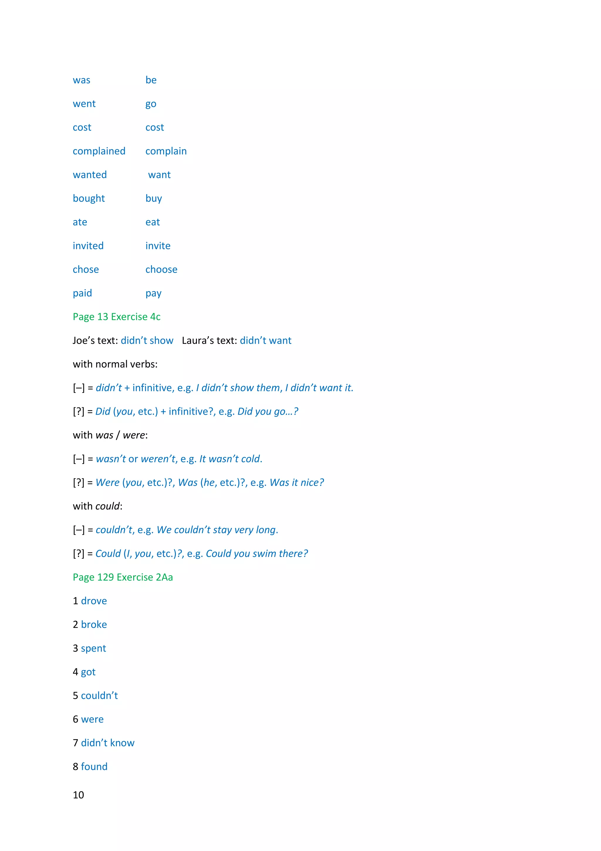 English file 3e_pre-int_sb_answer_key | PDF