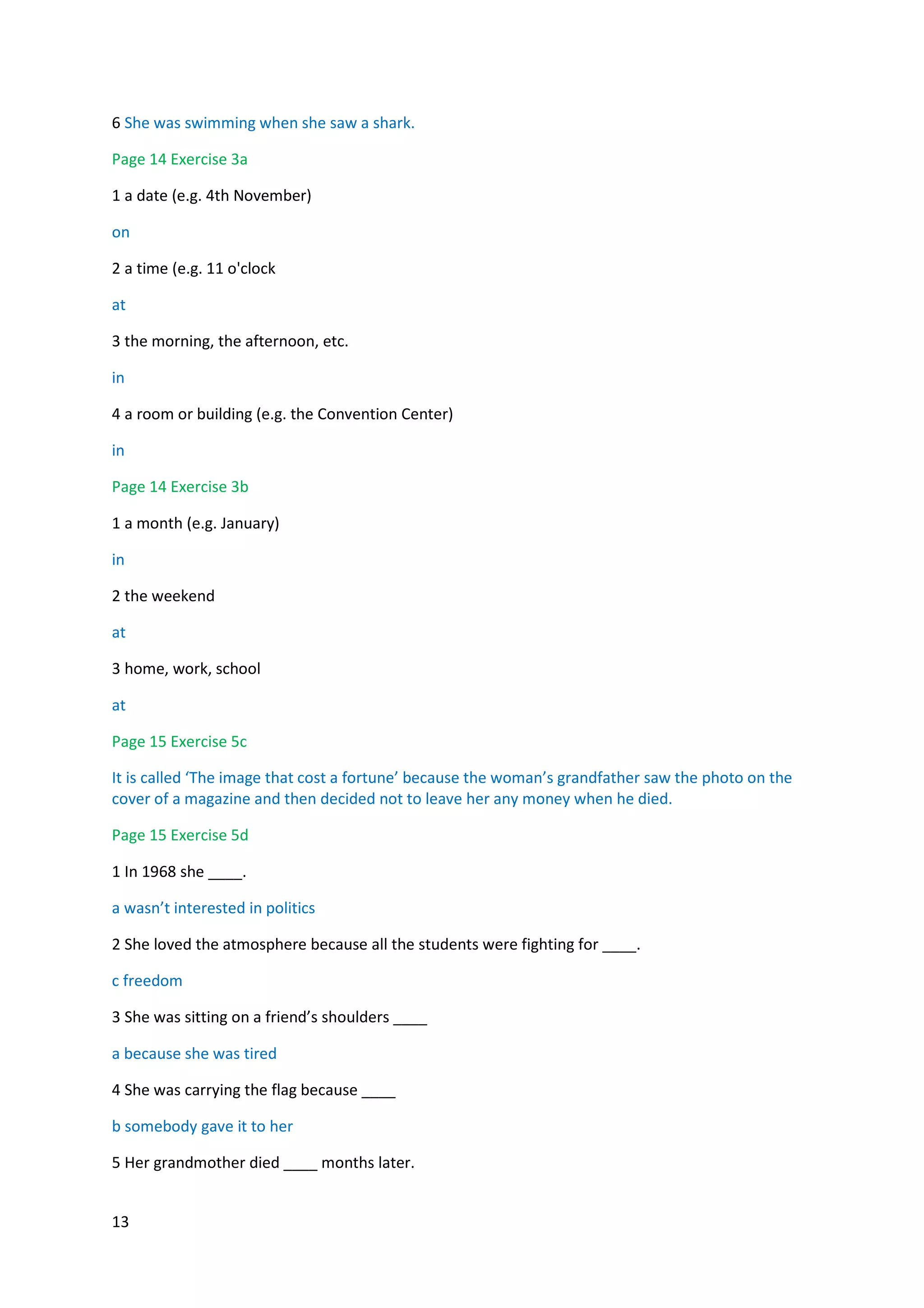 English file 3e_pre-int_sb_answer_key | PDF