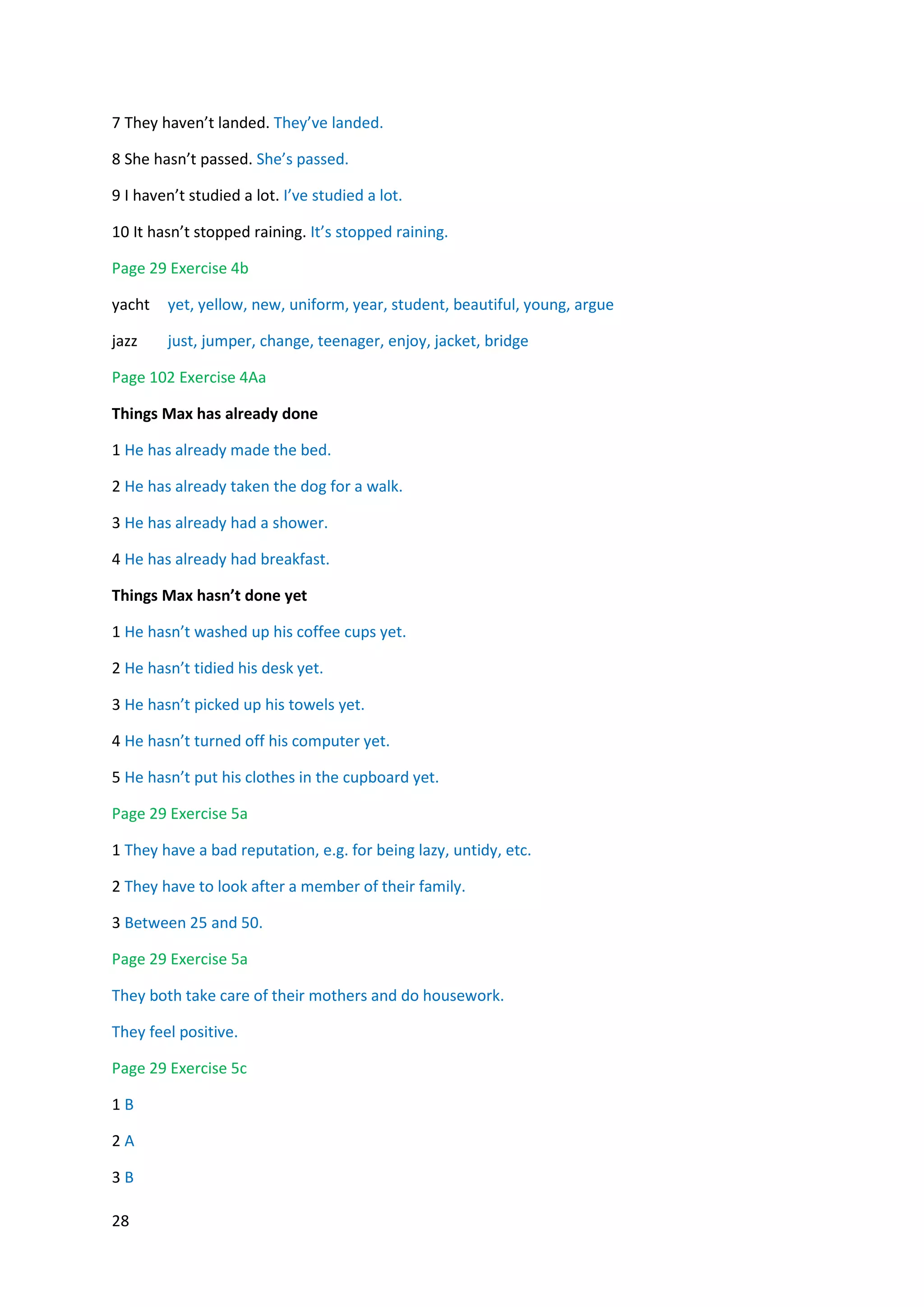 English file 3e_pre-int_sb_answer_key | PDF