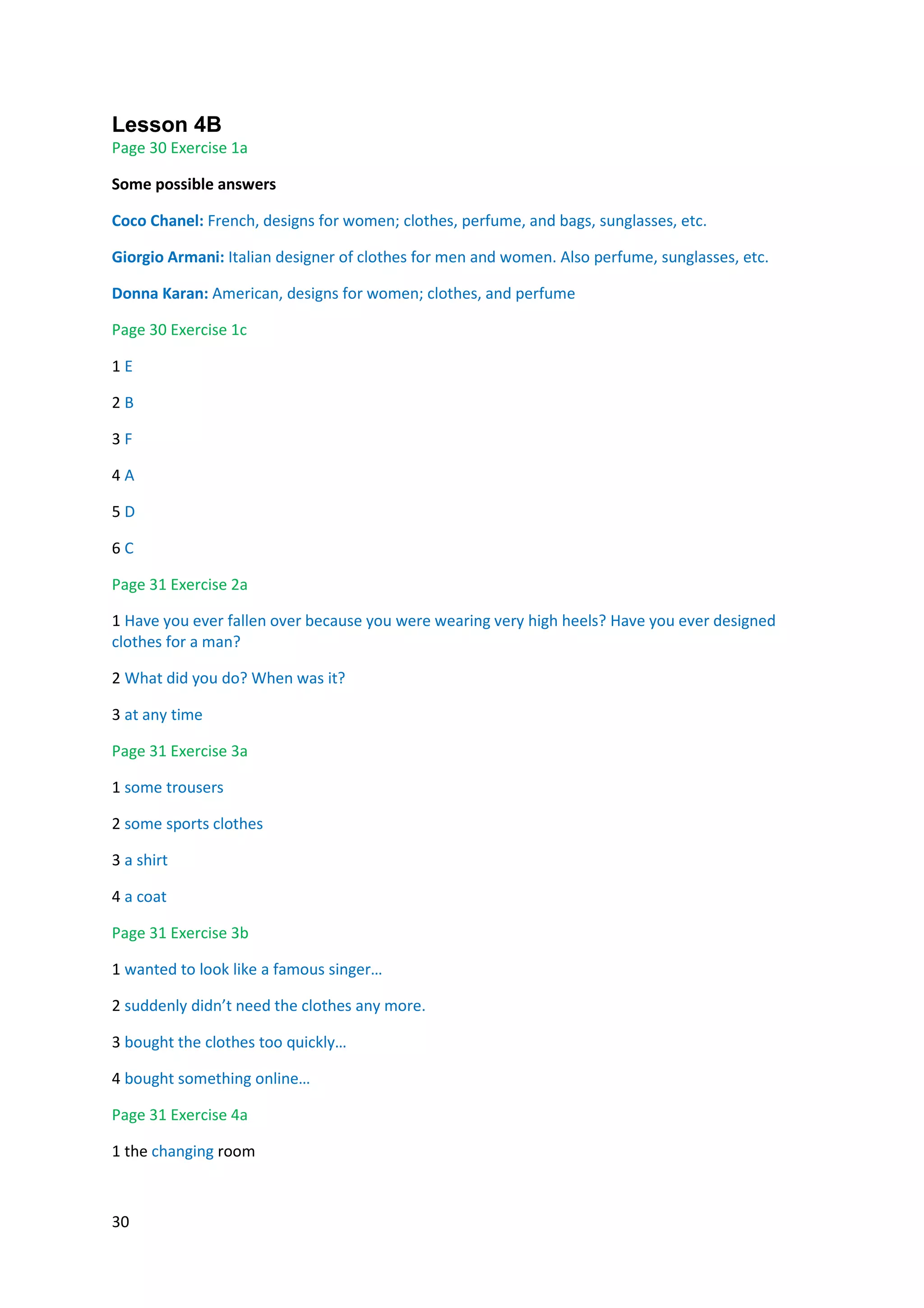 English file 3e_pre-int_sb_answer_key | PDF
