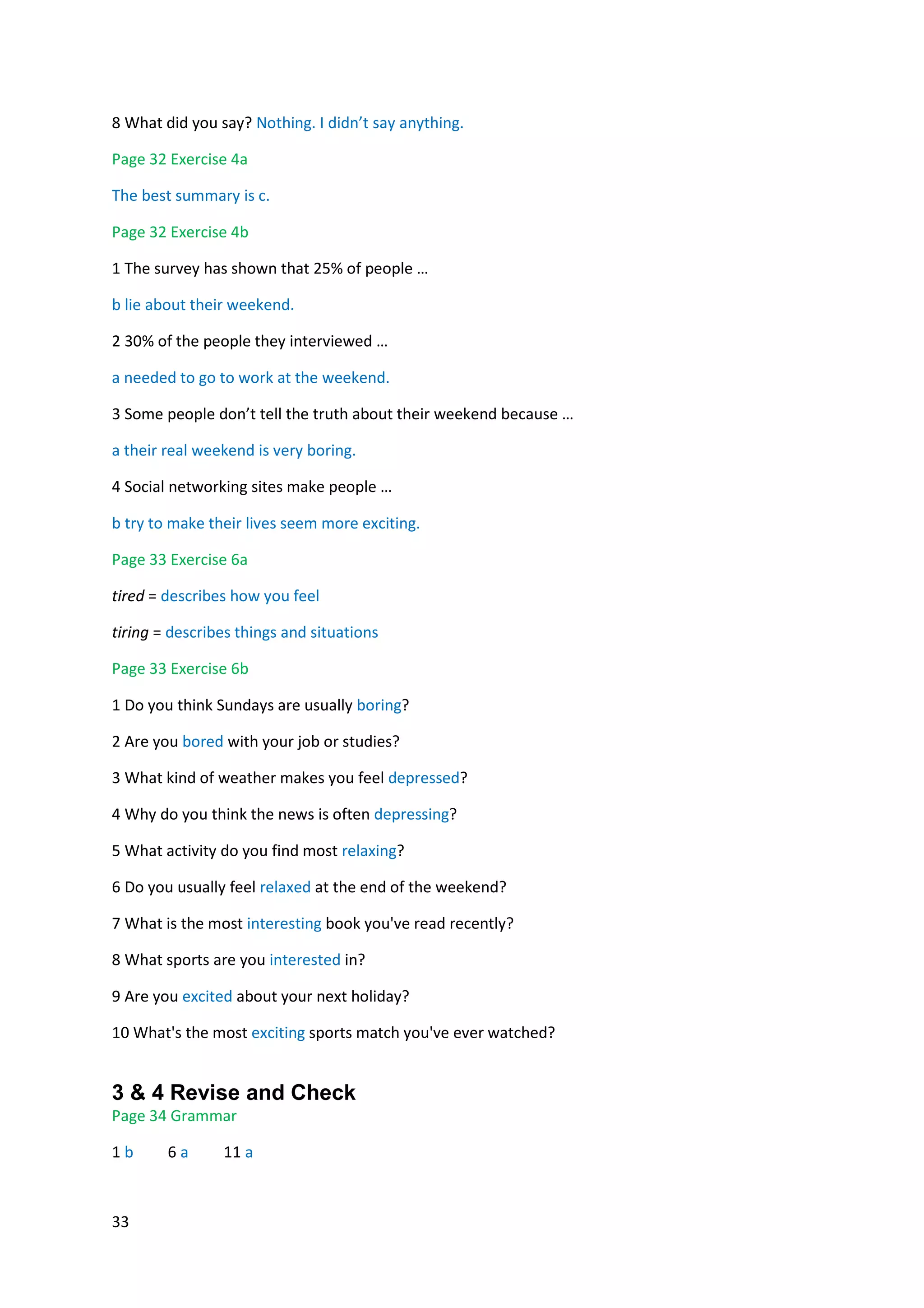 English file 3e_pre-int_sb_answer_key | PDF