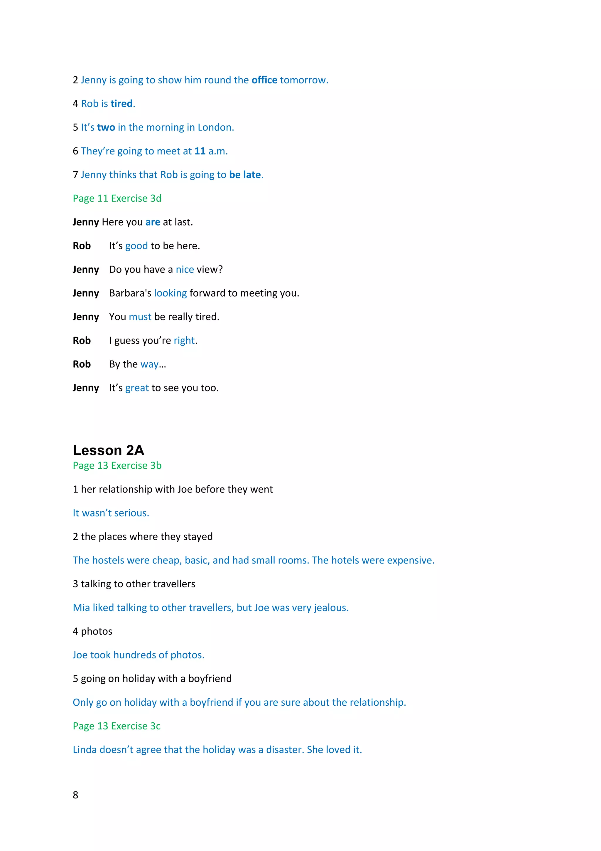 English file 3e_pre-int_sb_answer_key | PDF