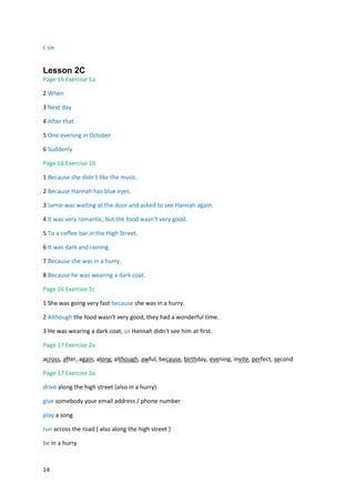 English file 3e_pre-int_sb_answer_key | PDF