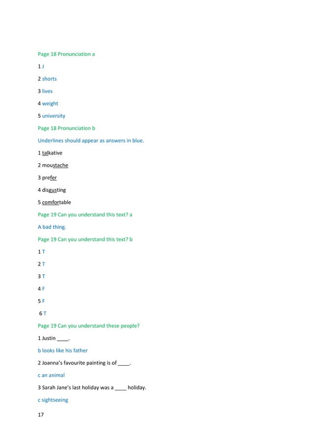 English file 3e_pre-int_sb_answer_key | PDF | Dating | Family and ...
