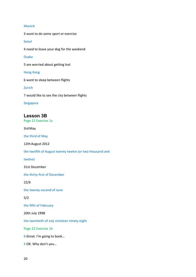 English file 3e_pre-int_sb_answer_key | PDF | Dating | Family and ...