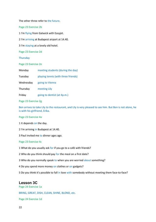 English file 3e_pre-int_sb_answer_key | PDF | Dating | Family and ...