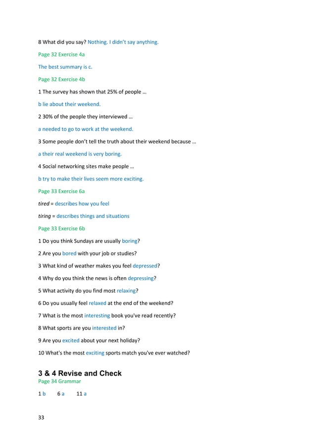 English file 3e_pre-int_sb_answer_key | PDF | Dating | Family and ...