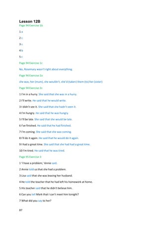 English file 3e_pre-int_sb_answer_key | PDF