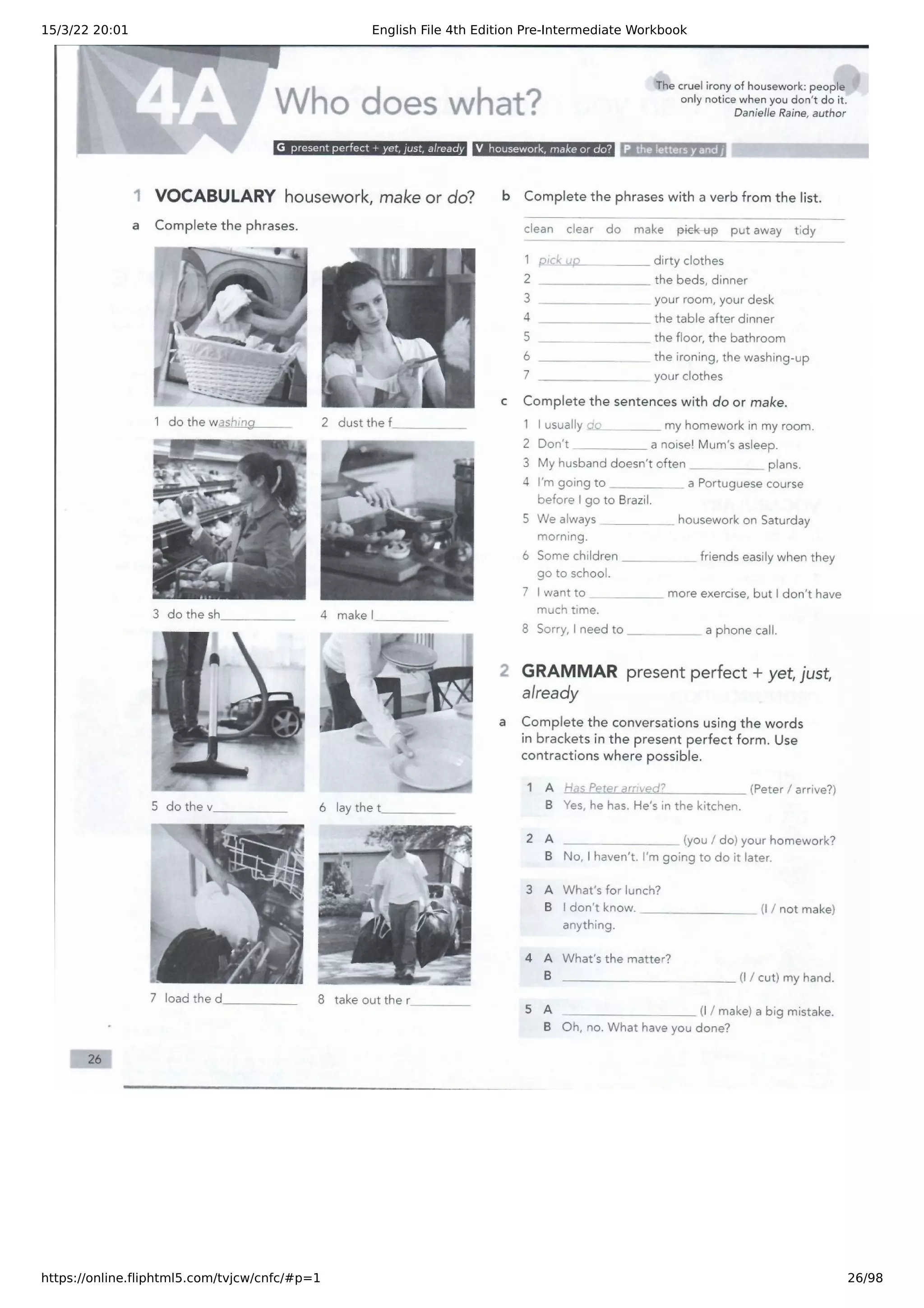 English File 4th Edition Pre Intermediate Workbook Pdf