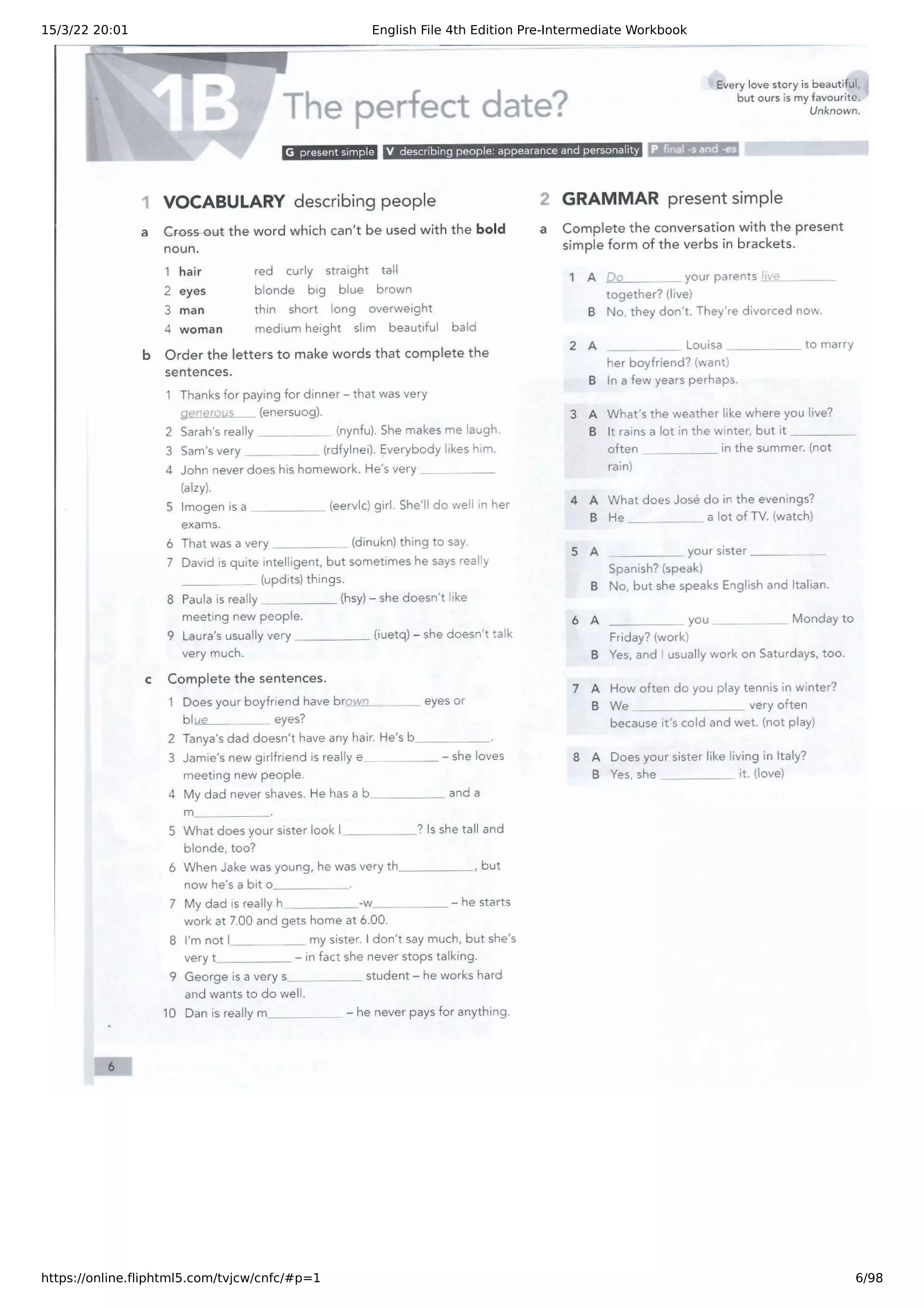 English File 4th Edition Pre-Intermediate Workbook.pdf