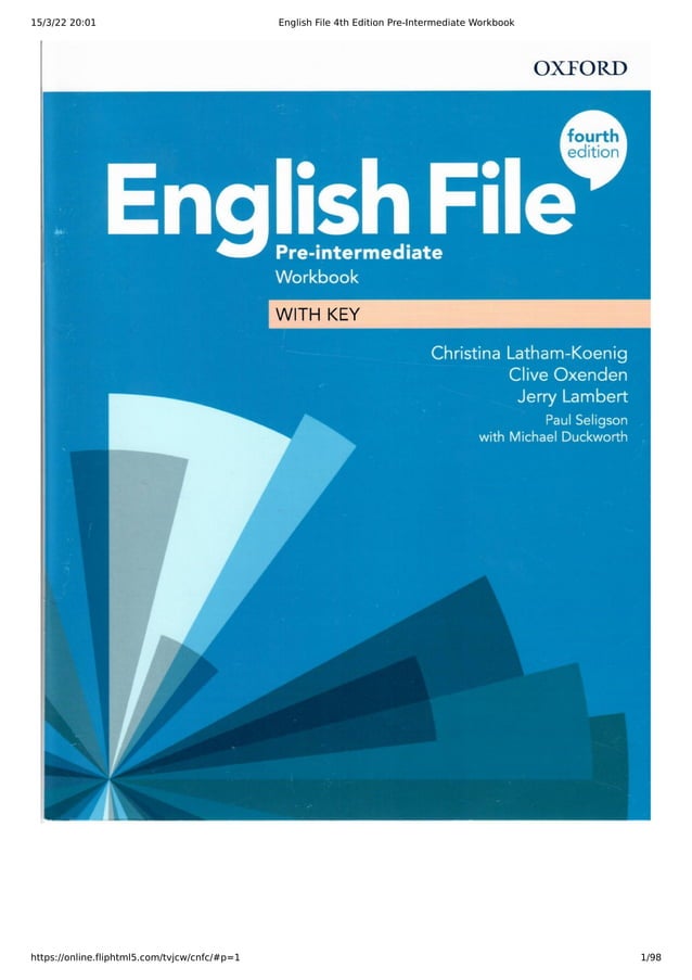 English File 4th Edition Pre-Intermediate Workbook.pdf