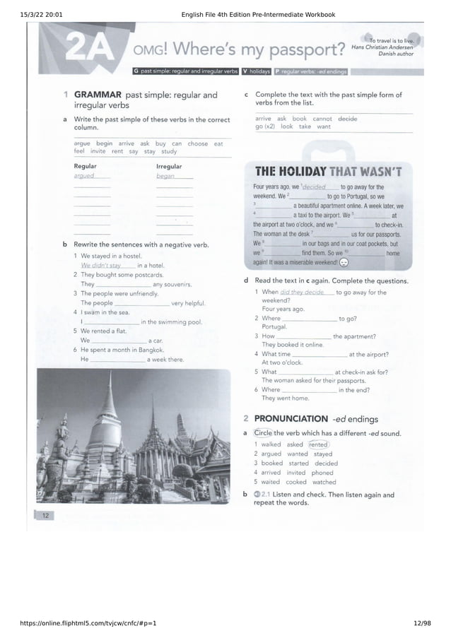 English File 4th Edition Pre-Intermediate Workbook.pdf