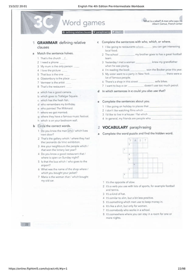 English File 4th Edition Pre-Intermediate Workbook.pdf