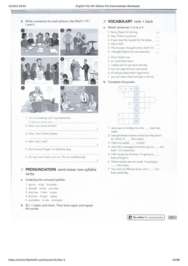 English File 4th Edition Pre-Intermediate Workbook.pdf