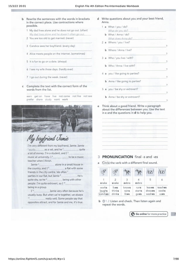 English File 4th Edition Pre-Intermediate Workbook.pdf