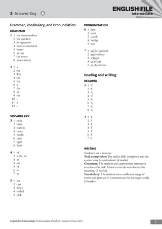 English file intermediate 3 | PDF