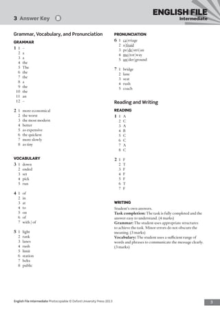English file intermediate 3 | PDF