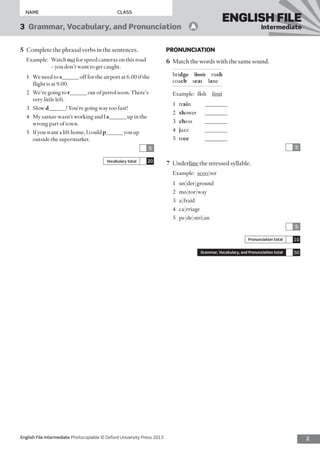 English file intermediate 3 | PDF