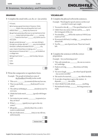 English file intermediate 3 | PDF