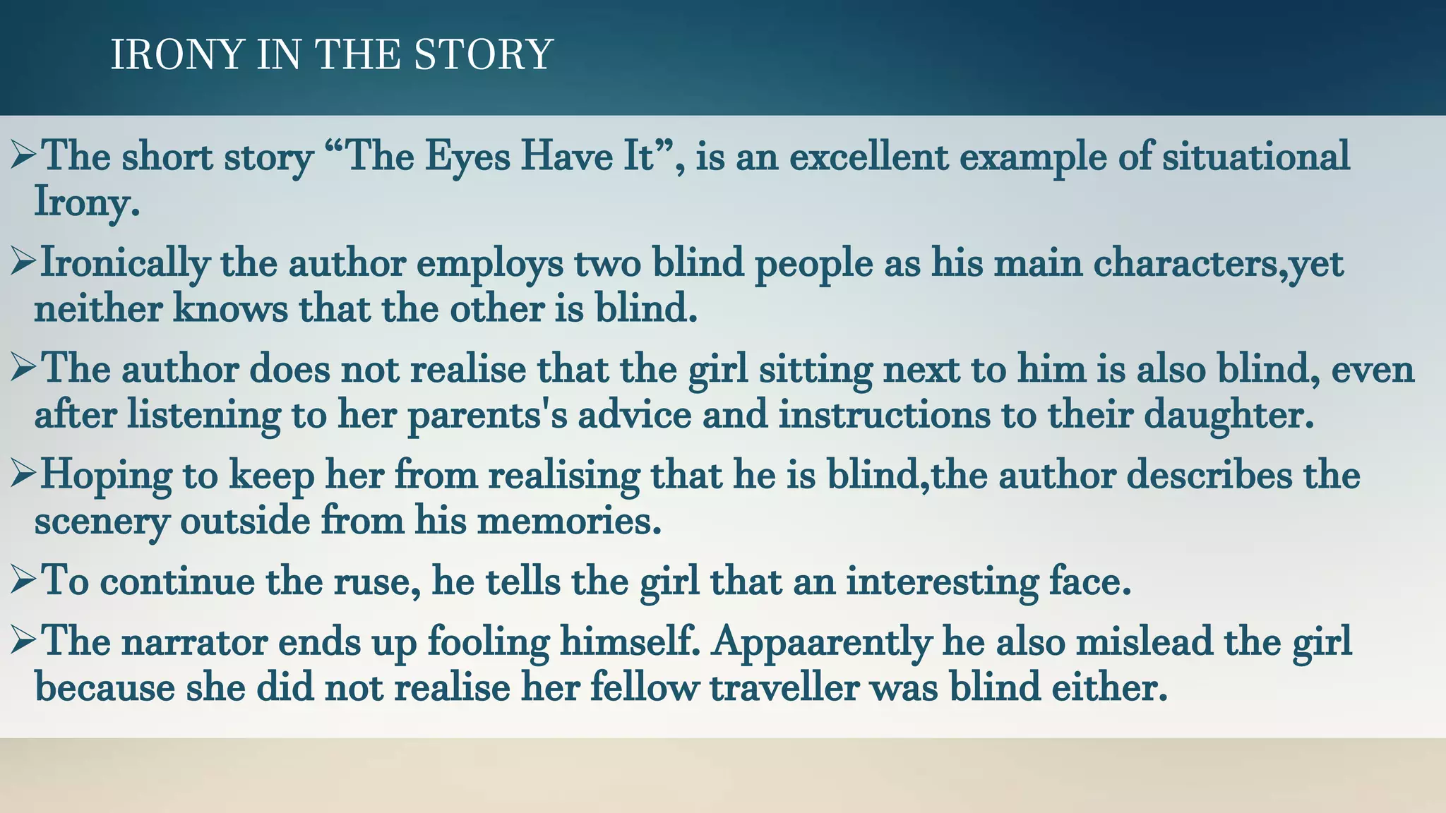 The eyes have it | PPTX