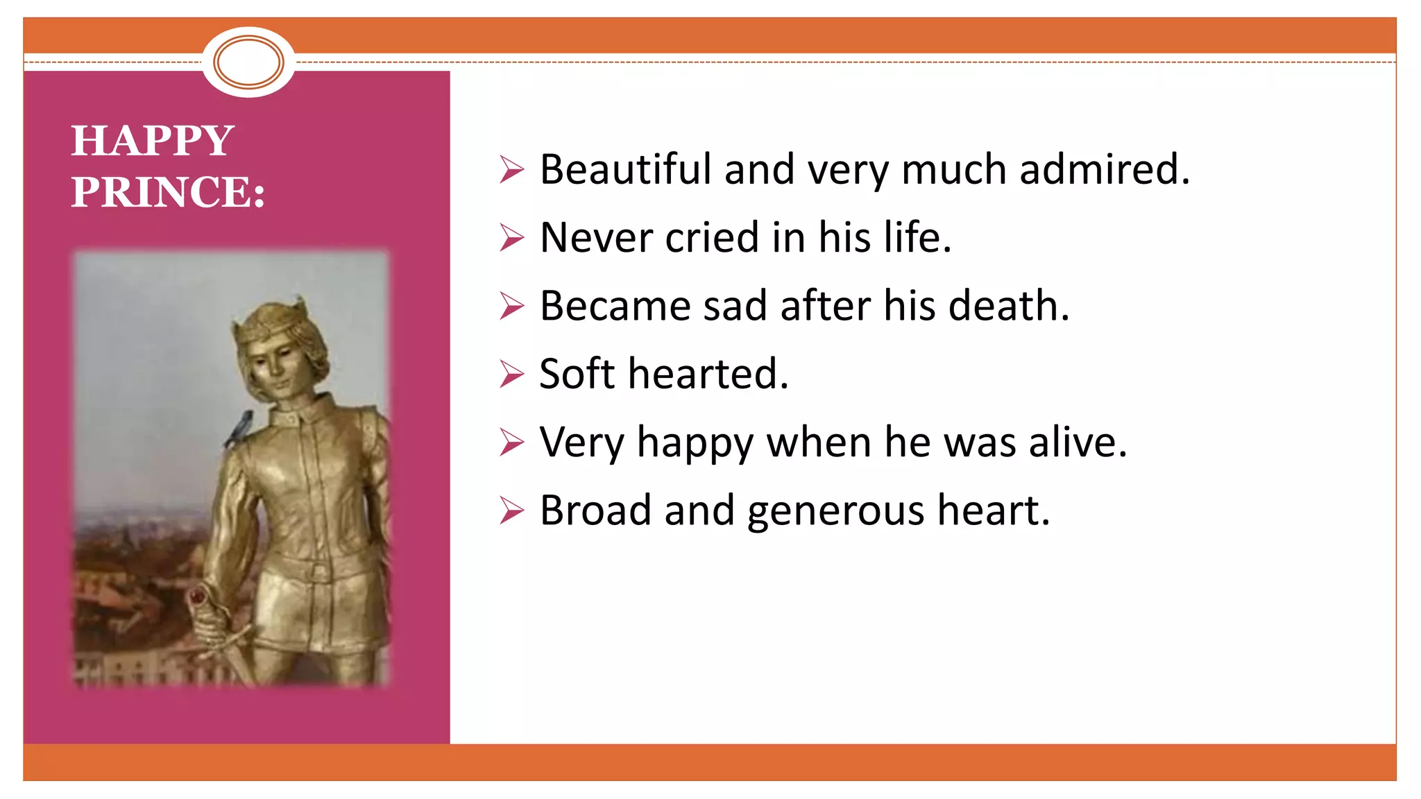 the happy prince by oscar wlide | PPTX