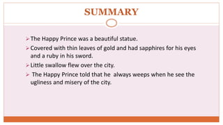 the happy prince by oscar wlide | PPTX | Poetry | Books and Literature