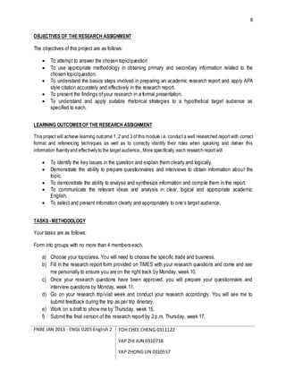 English final assignment research report | PDF