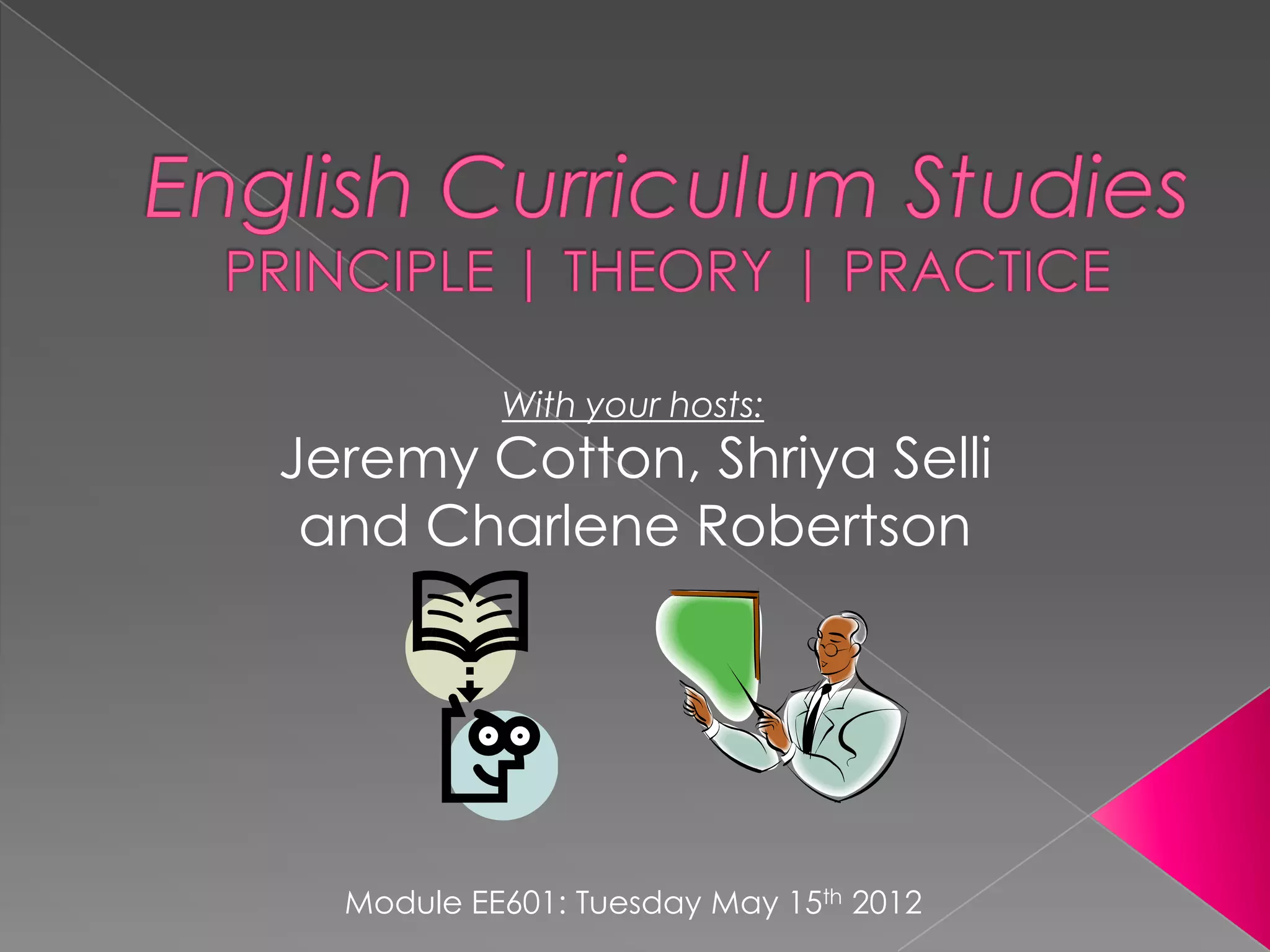 ENGLISH LESSON PLAN - KEY PRINCIPLES | PPTX