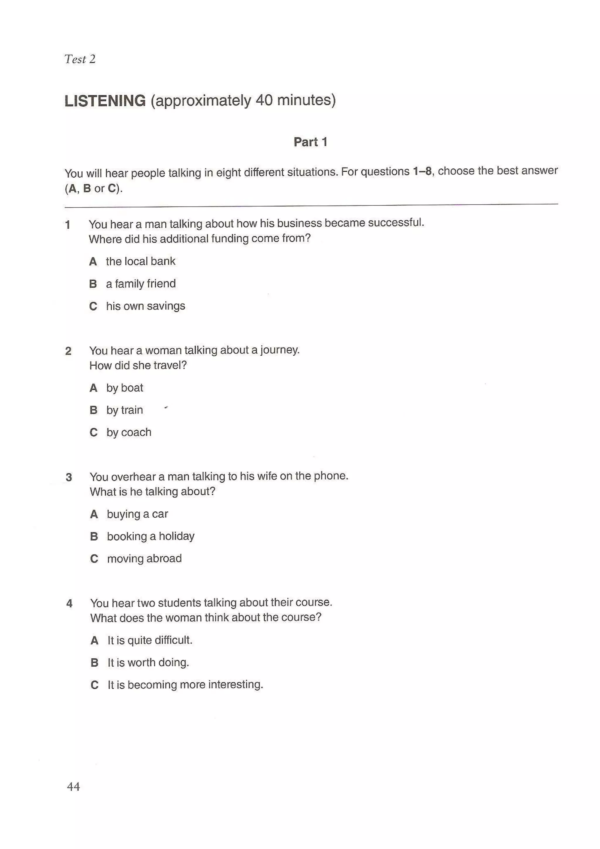 English First 1. First certificate in English with answers 2014 | PDF