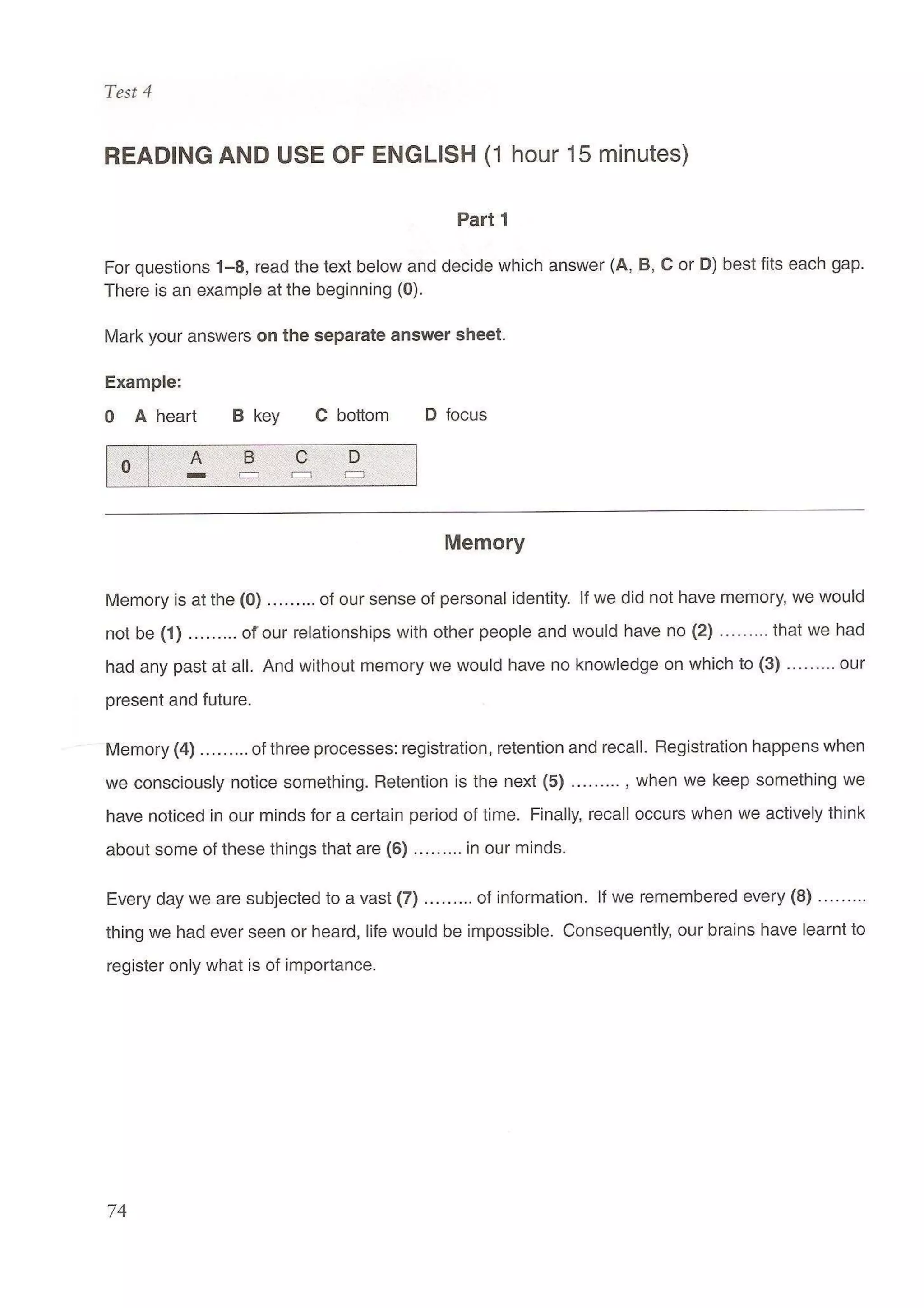English First 1. First certificate in English with answers 2014 | PDF