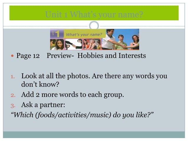 English first hand Success Notes unit 1 | PPTX | Education