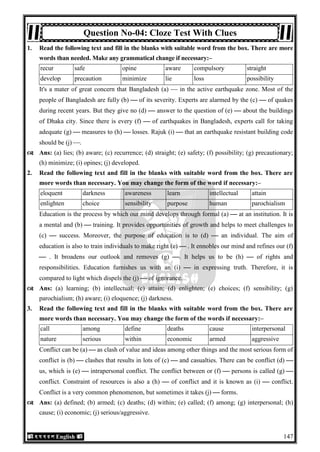 HSC 2023-24 English First Paper | PDF