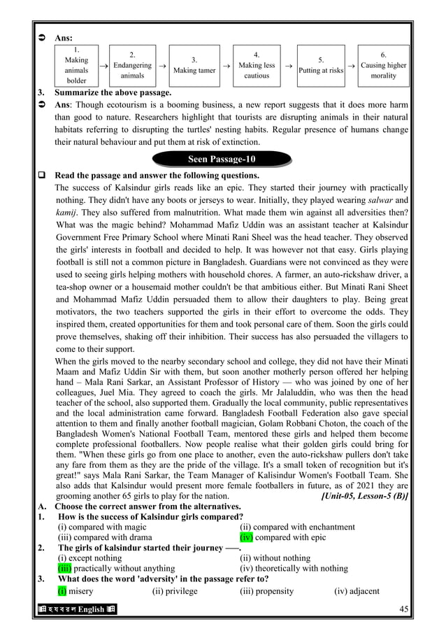 HSC 2023-24 English First Paper | PDF | Dating | Family and Relationships